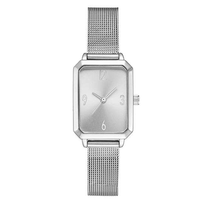 Time And Tru Ladies Silver Square - Walmart.com