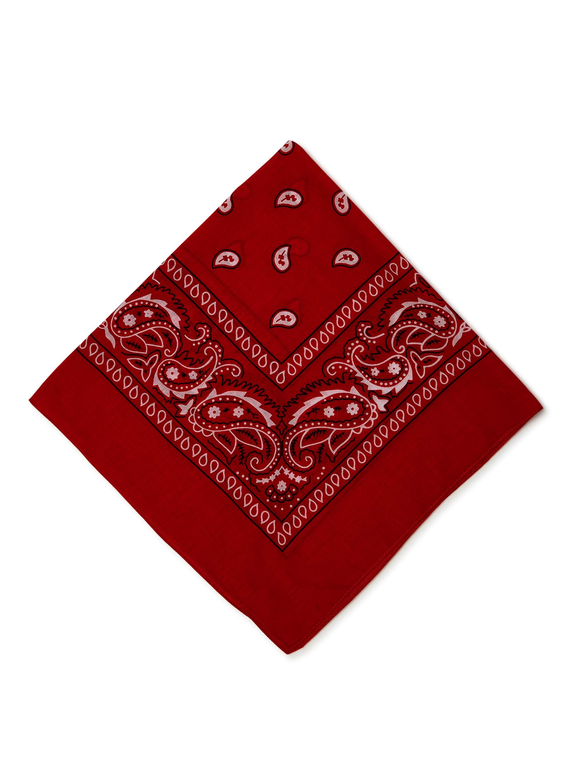 Time And Tru Solid Bandana Red - Walmart.com