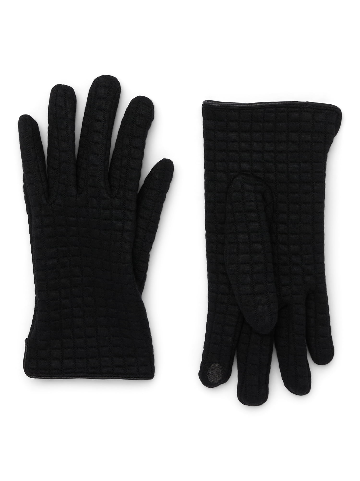 Time and Tru Women's Waffle Textured Winter Gloves with Lining, S/M ...