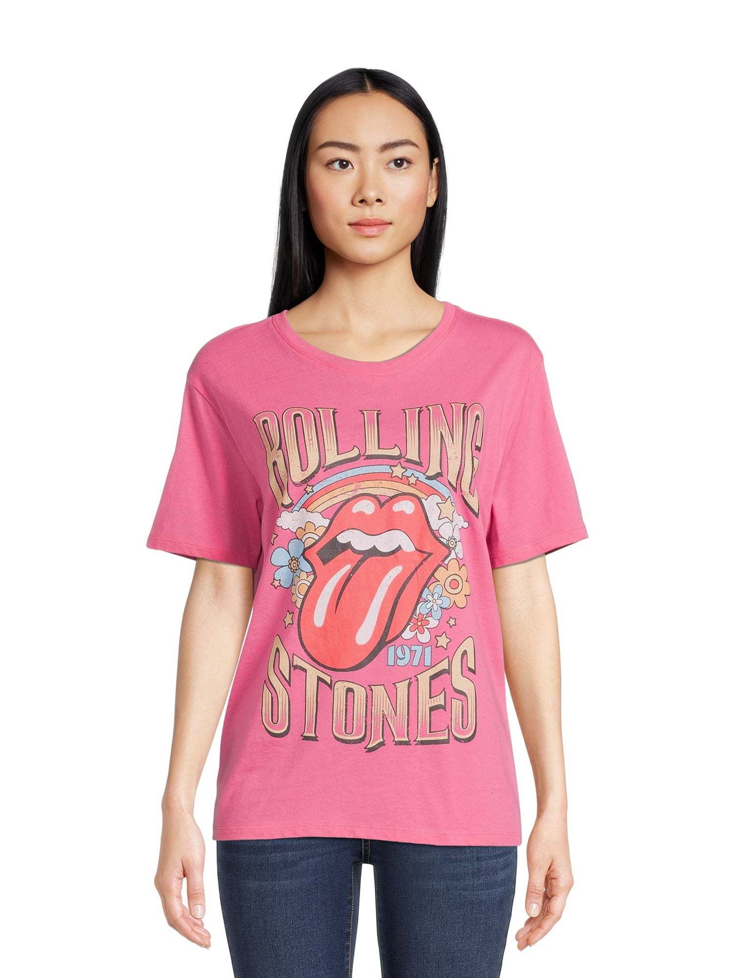 Time And Tru Women's Band Graphic T-Shirt - Walmart.com