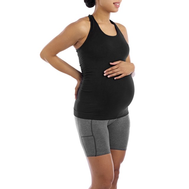 Time And Tru Women's Maternity Cross Back Tank - Walmart.com