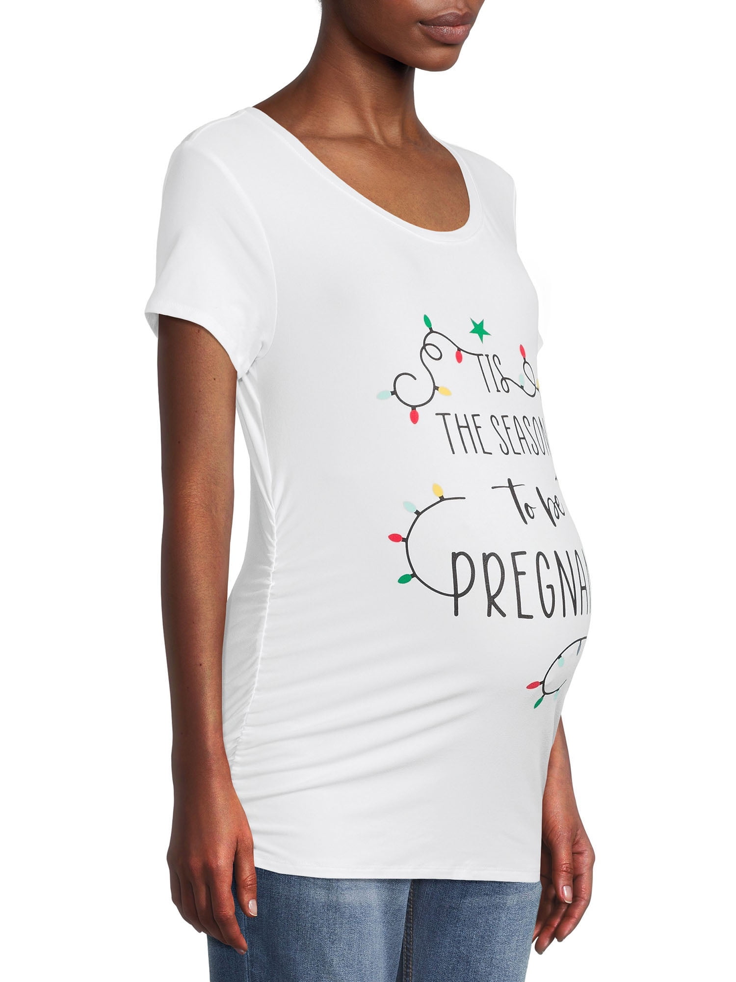 Time And Tru Women's Maternity Graphic T-Shirt - Walmart.com