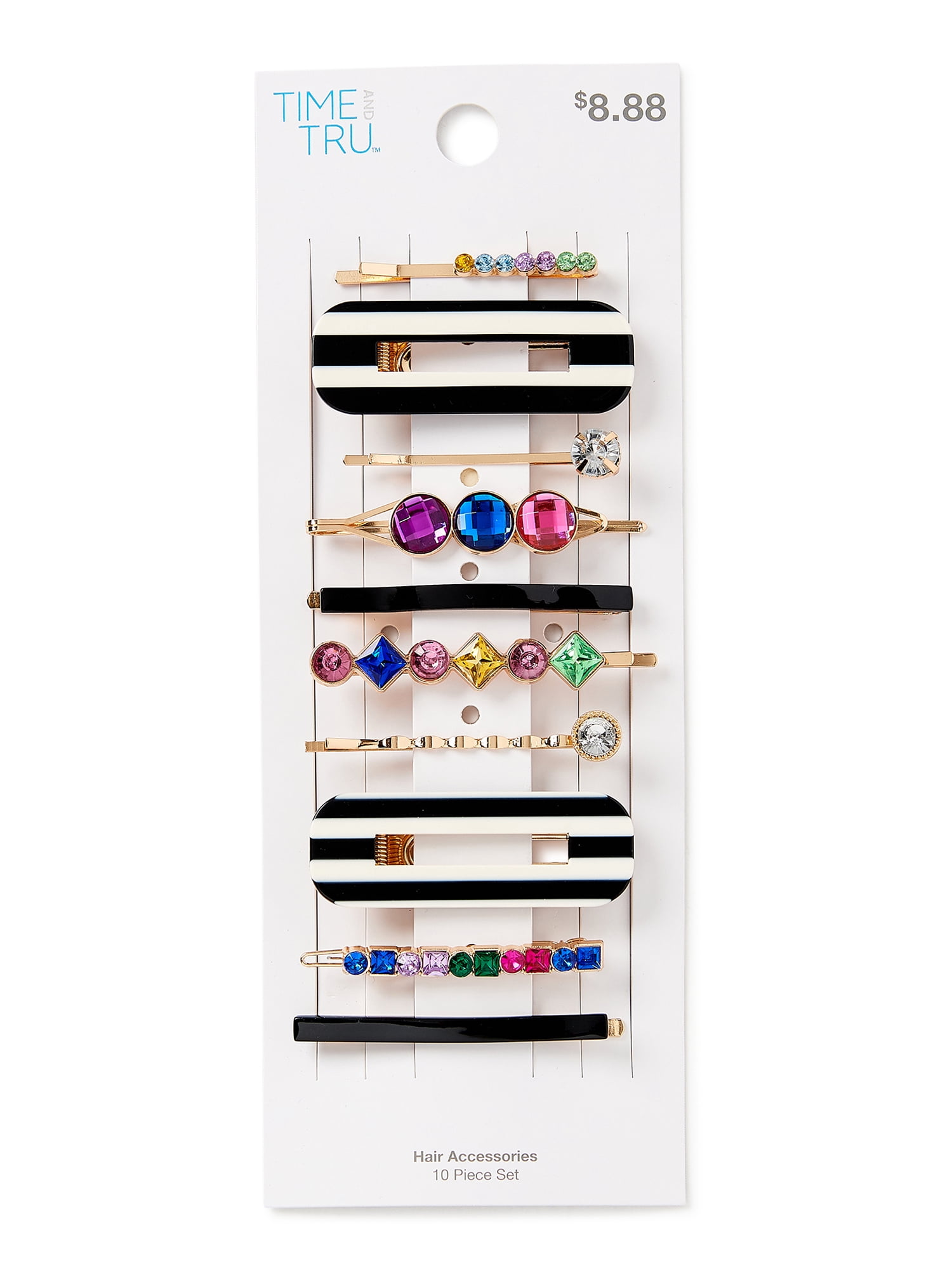Time And Tru Women's Multi Hair Clips, 10-Pack - Walmart.com