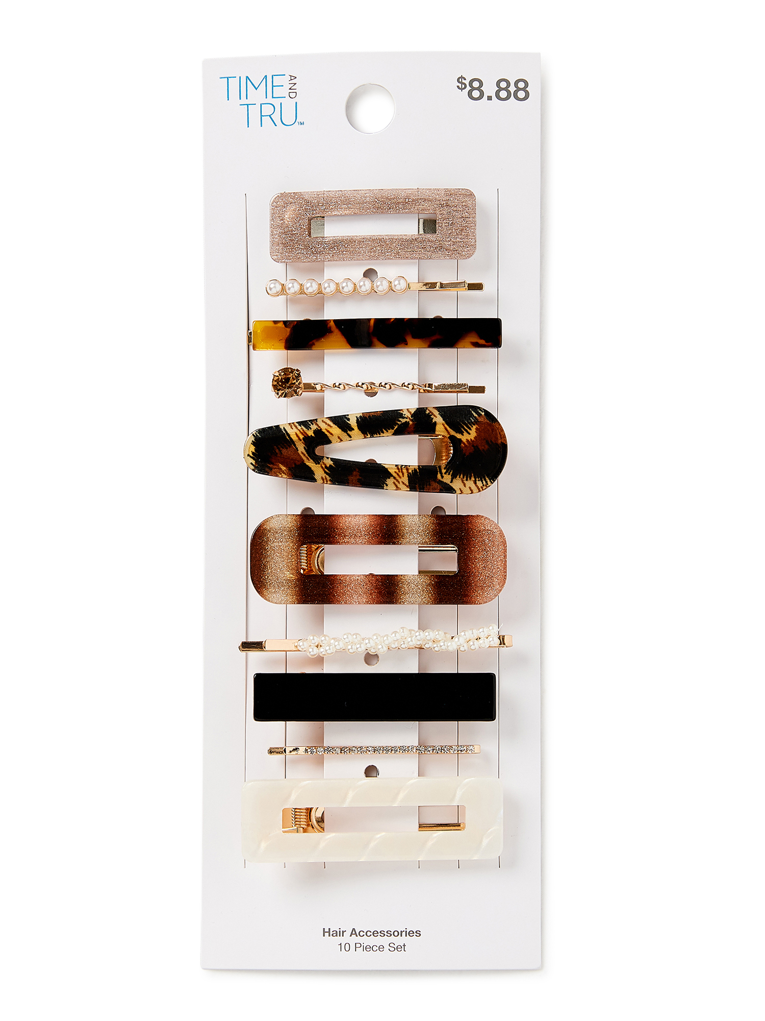 Time And Tru Women's Multi Hair Clips, 10-Pack - Walmart.com