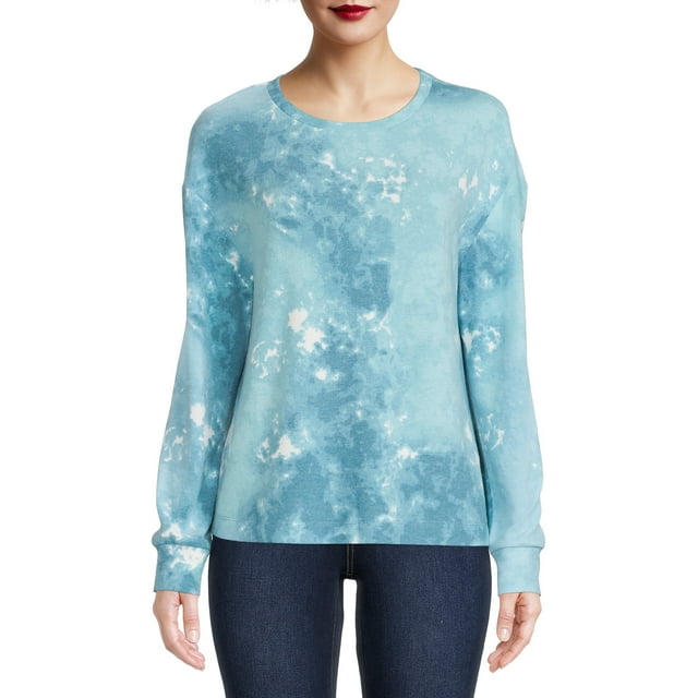 Time And Tru Women's Print Hacci Top - Walmart.com