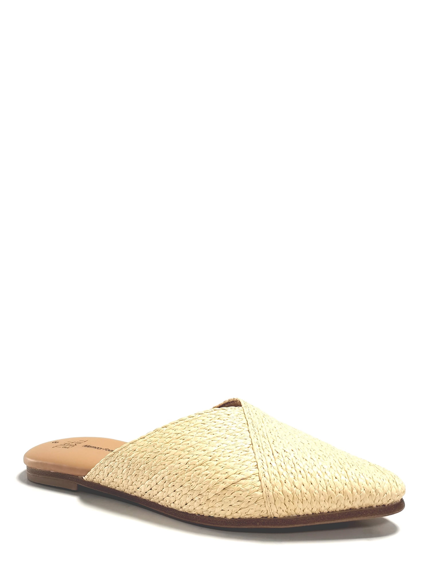 Time And Tru Women's Raffia Mule Shoes - Walmart.com