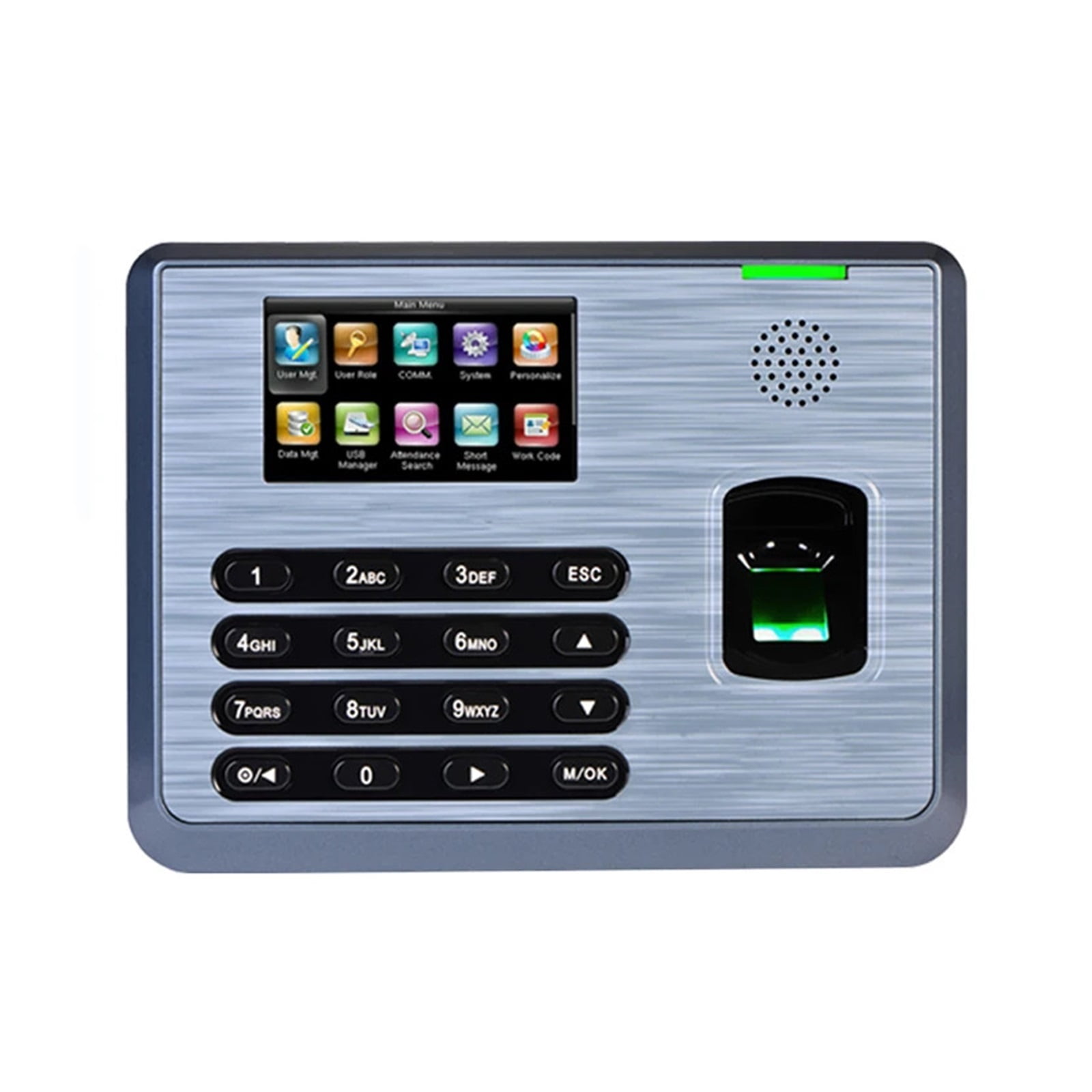 Time Attendance Machine 3-inch Touch Screen Biometric Finrprint Reader ...