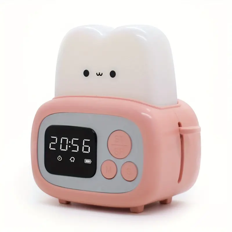 Time Bread Machine Alarm Clock, Countdown Luminous Clock USB Charging ...
