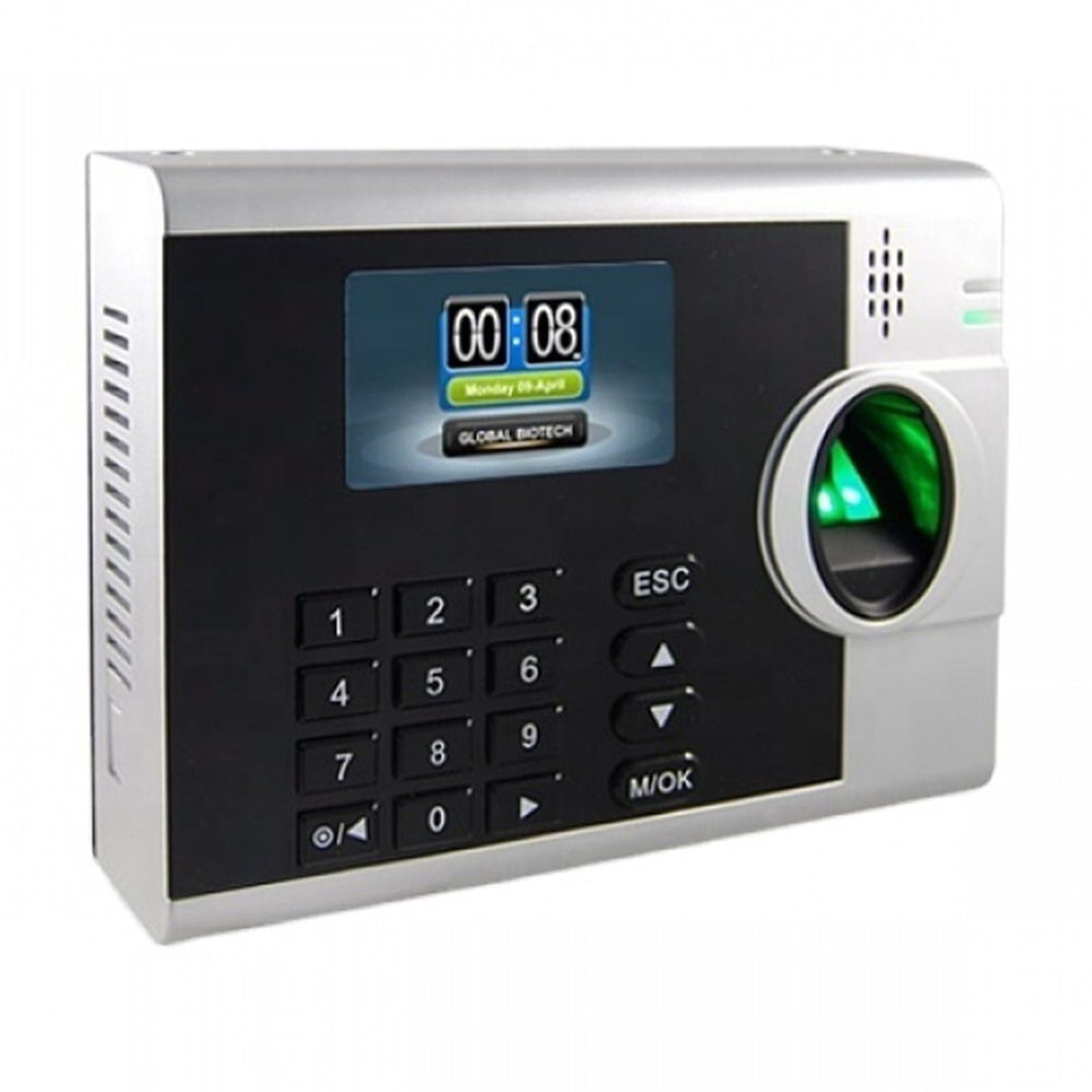 Time Card Machine, 3inch TFT LCD Screen Color Fingerprint Time ...