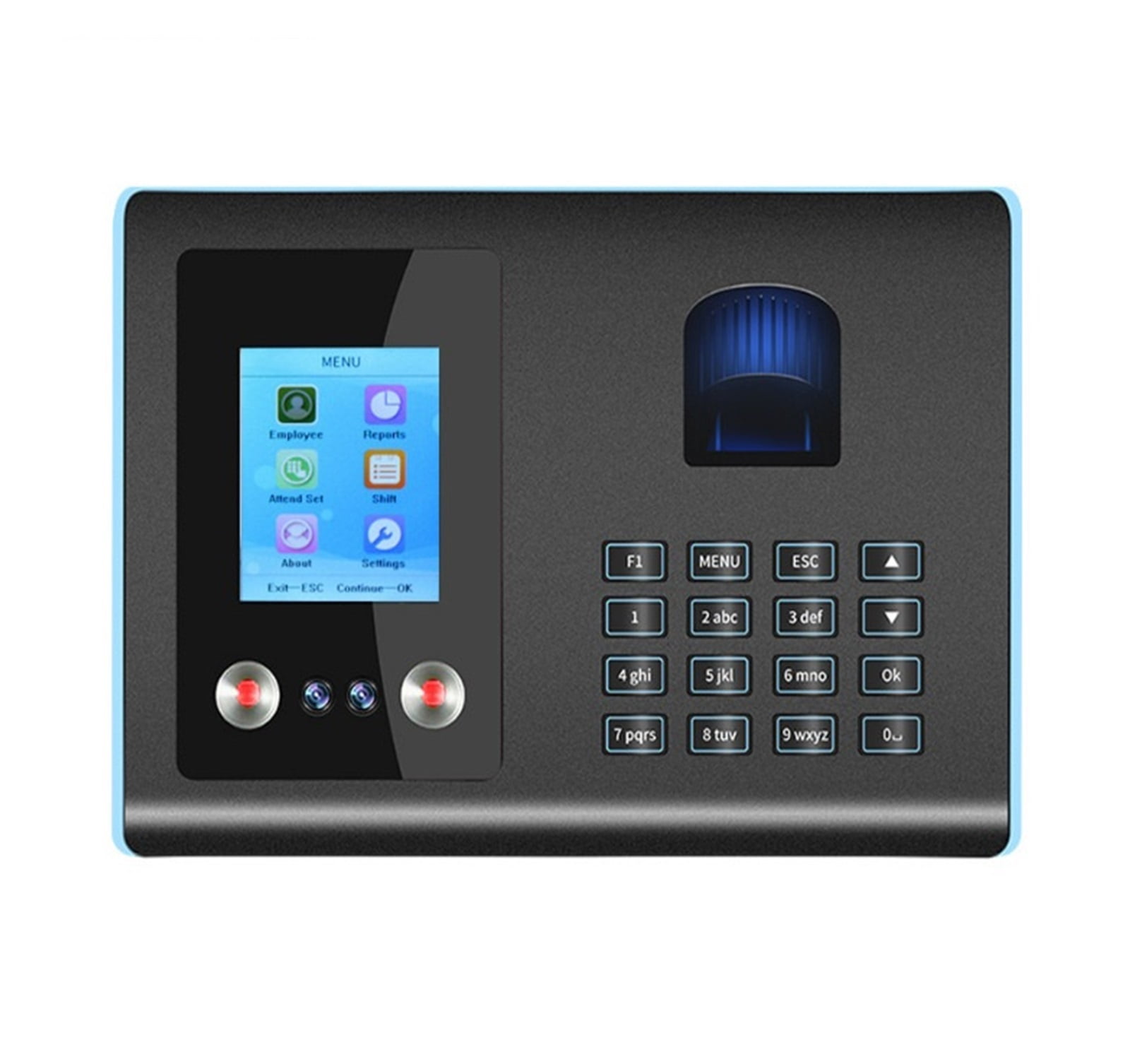 Time Card Machine, Biometric Fingerprint Time Clock, Face Recognition ...