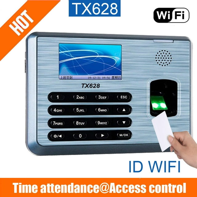 Time Card Machine, TX628 Time Attendance Machine TCP/IP Webserver ...