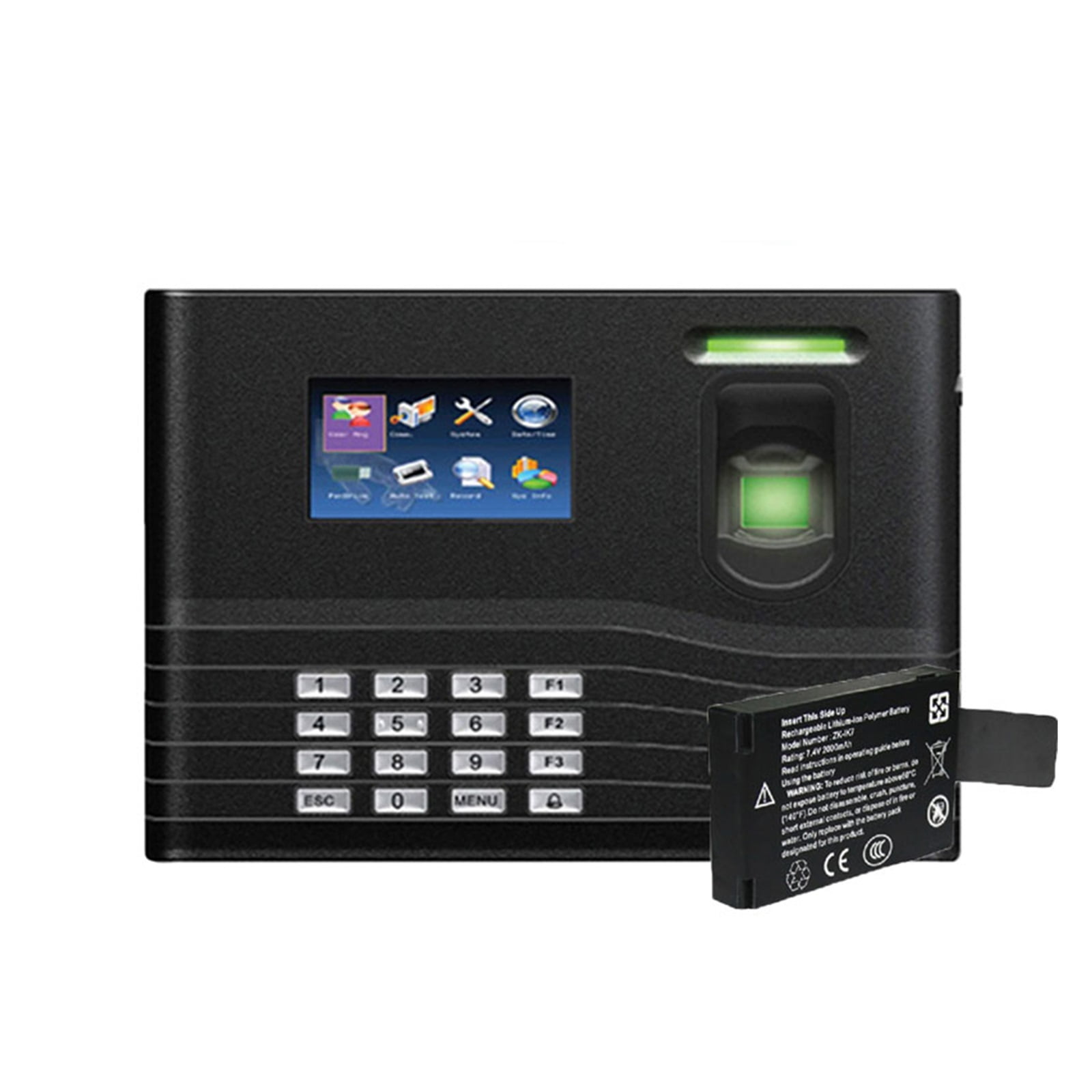 Time Card Machine, ZK IN01-A TCP/IP USB Biometric Fingerprint Door ...