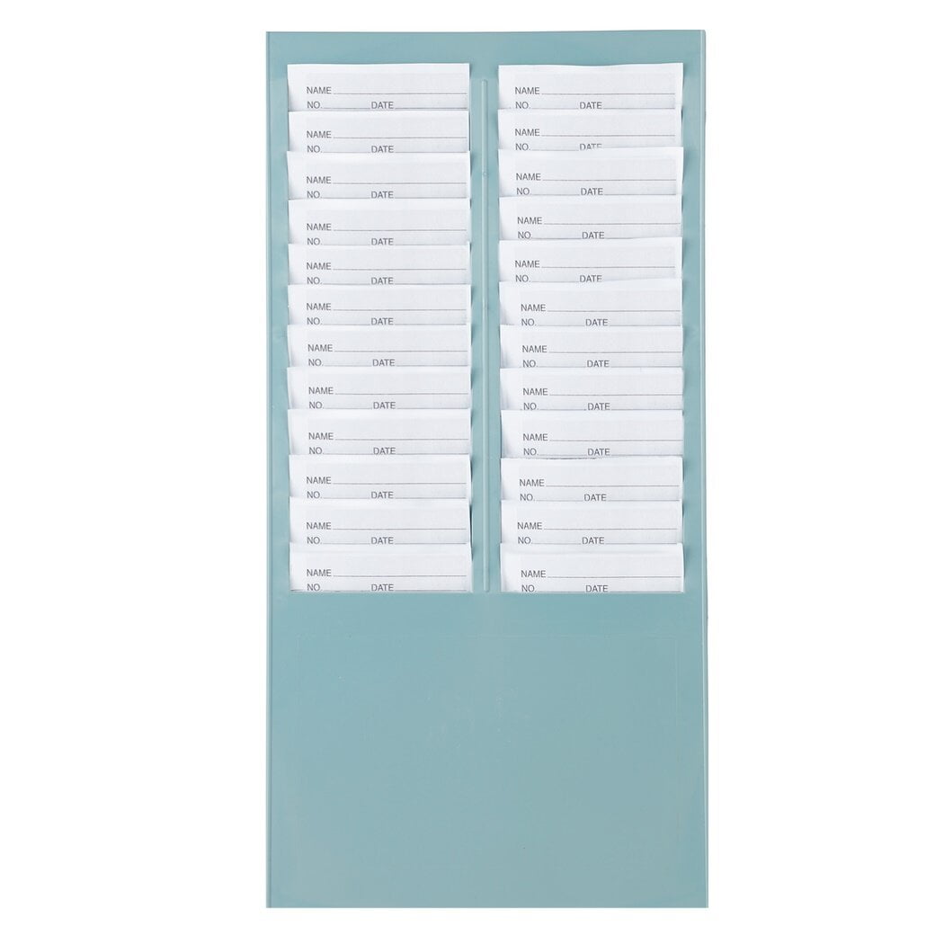 Time Card Rack, 24 Pocket Wall Mounted Holder, Attendance Organizer ...