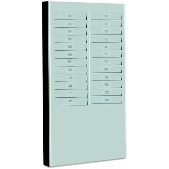 Time Card Rack, 24-Pocket Wall Mounted Time Card Holder, Time Card ...