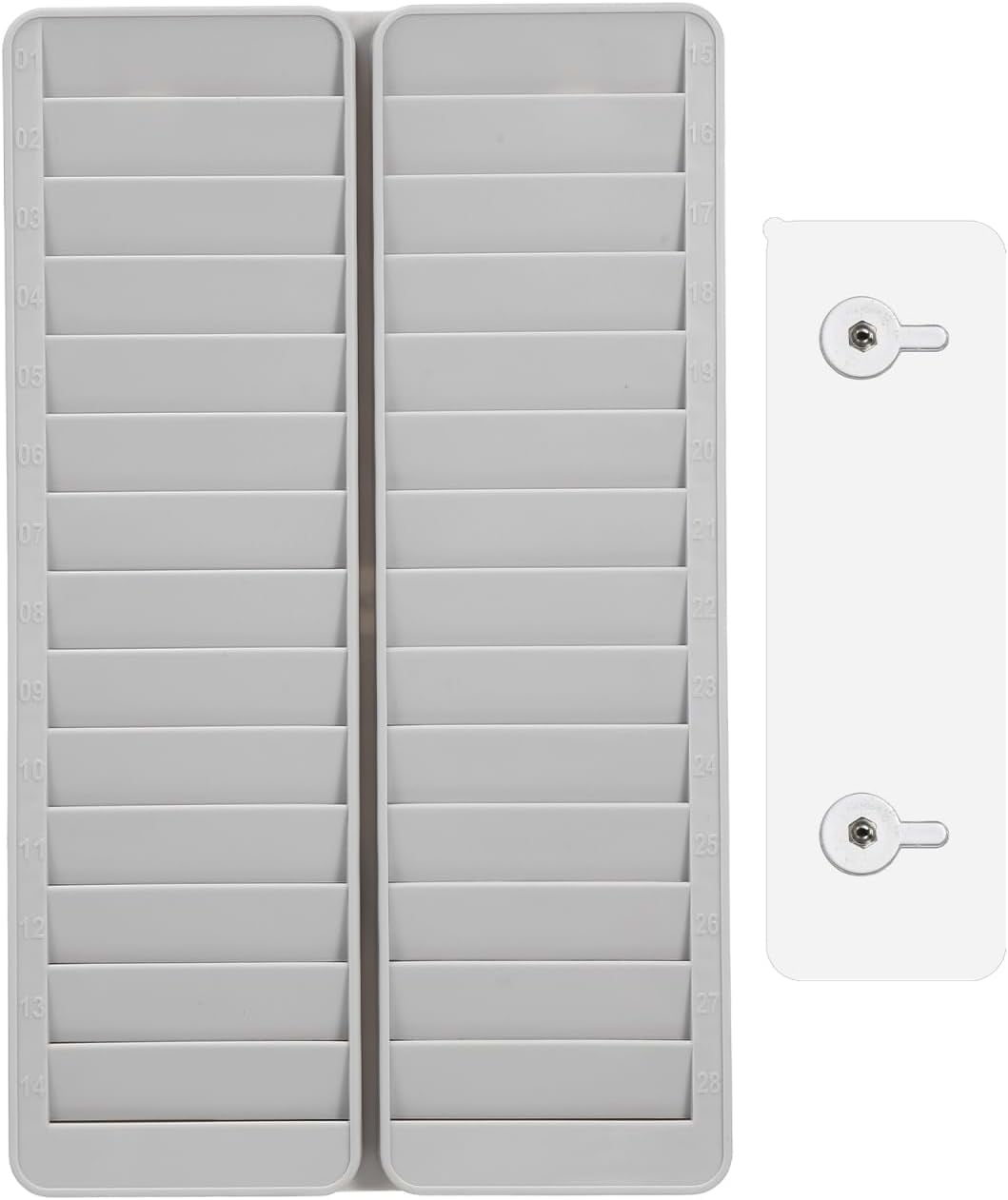 Time Card Rack,28Slots Vertical Business Card Holder Wall Mount Rack ...