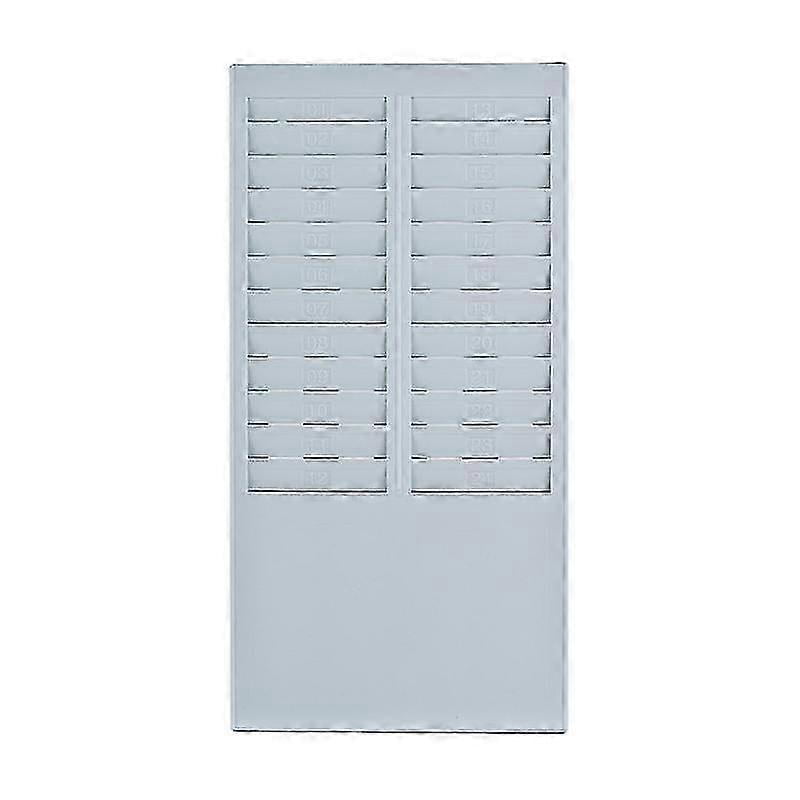 Time Card Rack Wall Mount Holder 24 Pocket Slot For Attendance Recorder ...