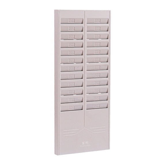 Time Cards Rack Retractable Time Card Holder with 24-Pocket,Plastic ...
