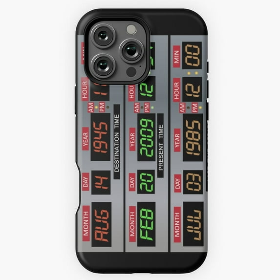 Time Circuits Retro Movie Gadget Design Phone Case for iPhone 11 12 13 ...