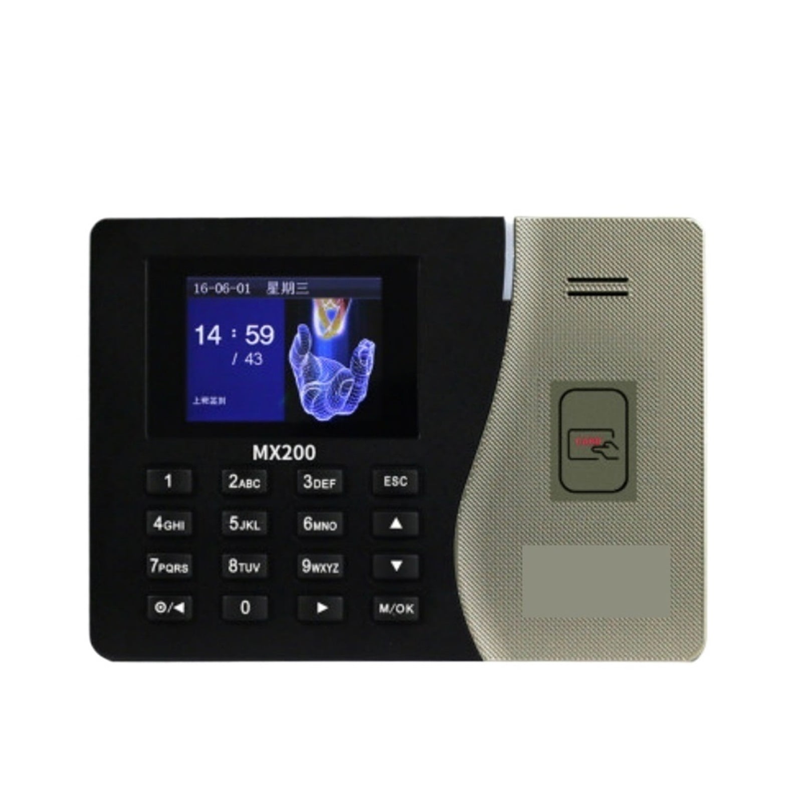 Time Clock,5.0 MX200-ID 125khz Card Attendance System SSR Proximity Card Time Clock Employee ...