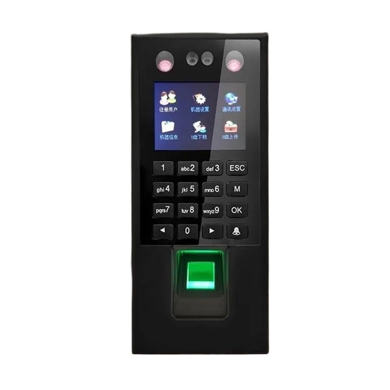 Time Clock,Access Control Time Attendance Machine Face Recognition Fingerprint Password ...