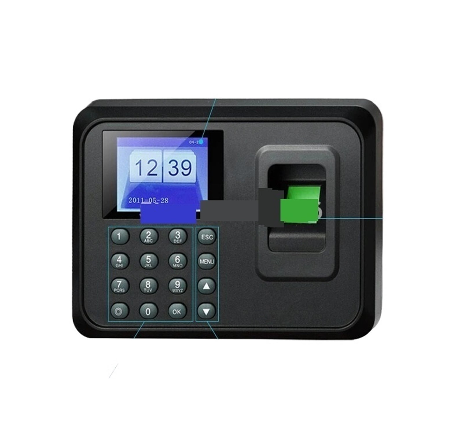 Time Clock,Attendence Machine Biometric Fingerprint Time Attendance ...