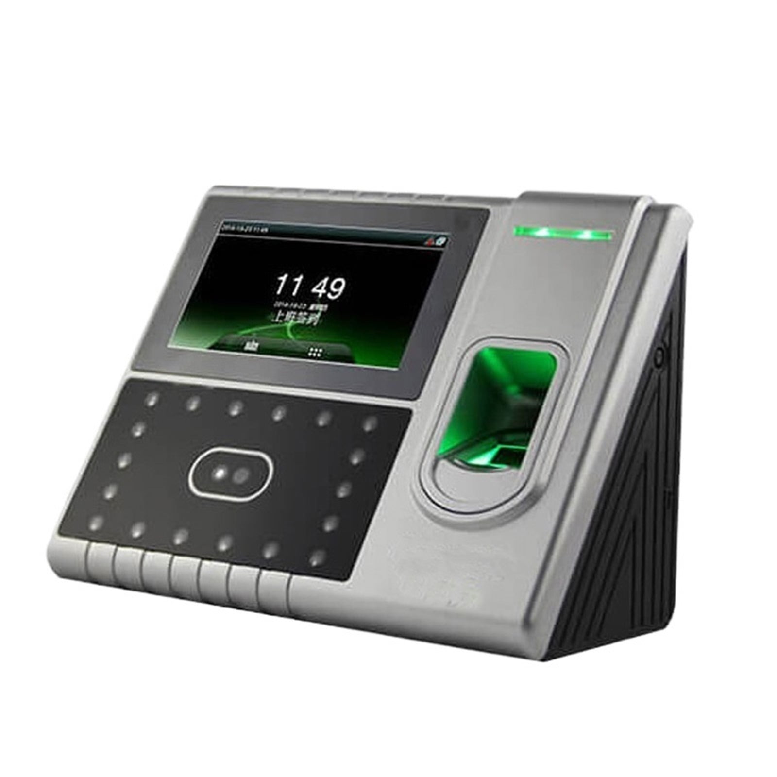 Time Clock,Attendence Machine Recognition Access Control Machine 4.3inch Dual Camera Fingerprint ...