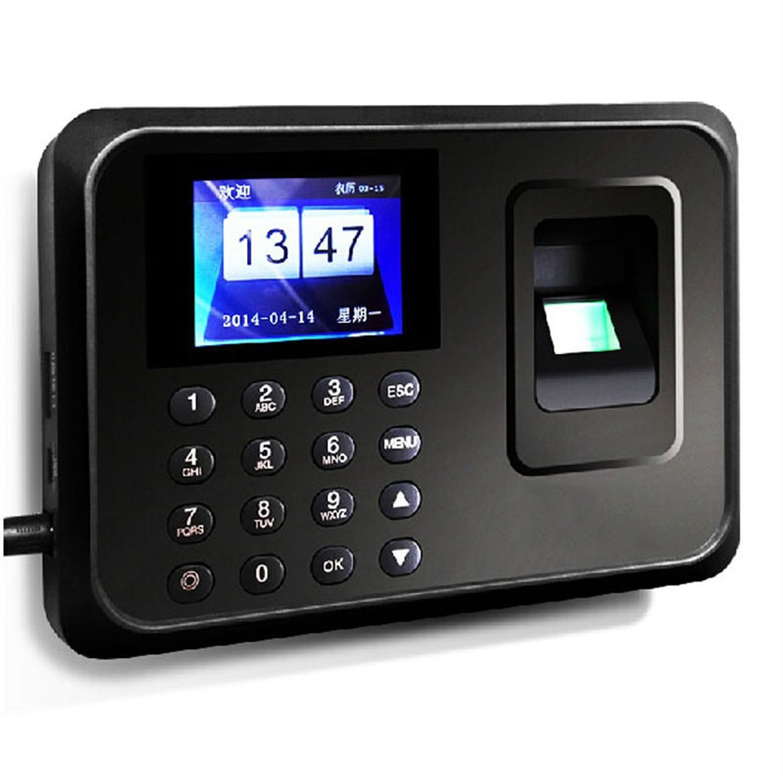 Time Clock Biometric Attendance System USB Fingerprint Reader Time ...