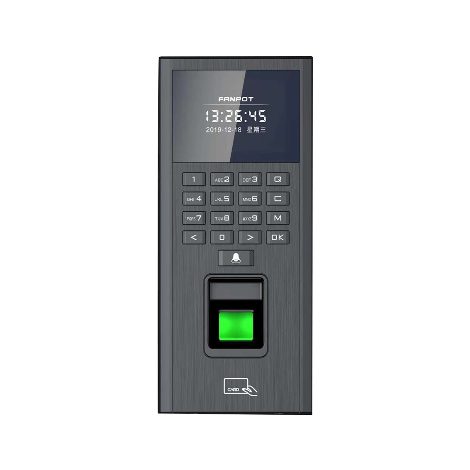 Time Clock, Biometric Fingerprint 125Khz+13.56Mhz RFID Access Control ...