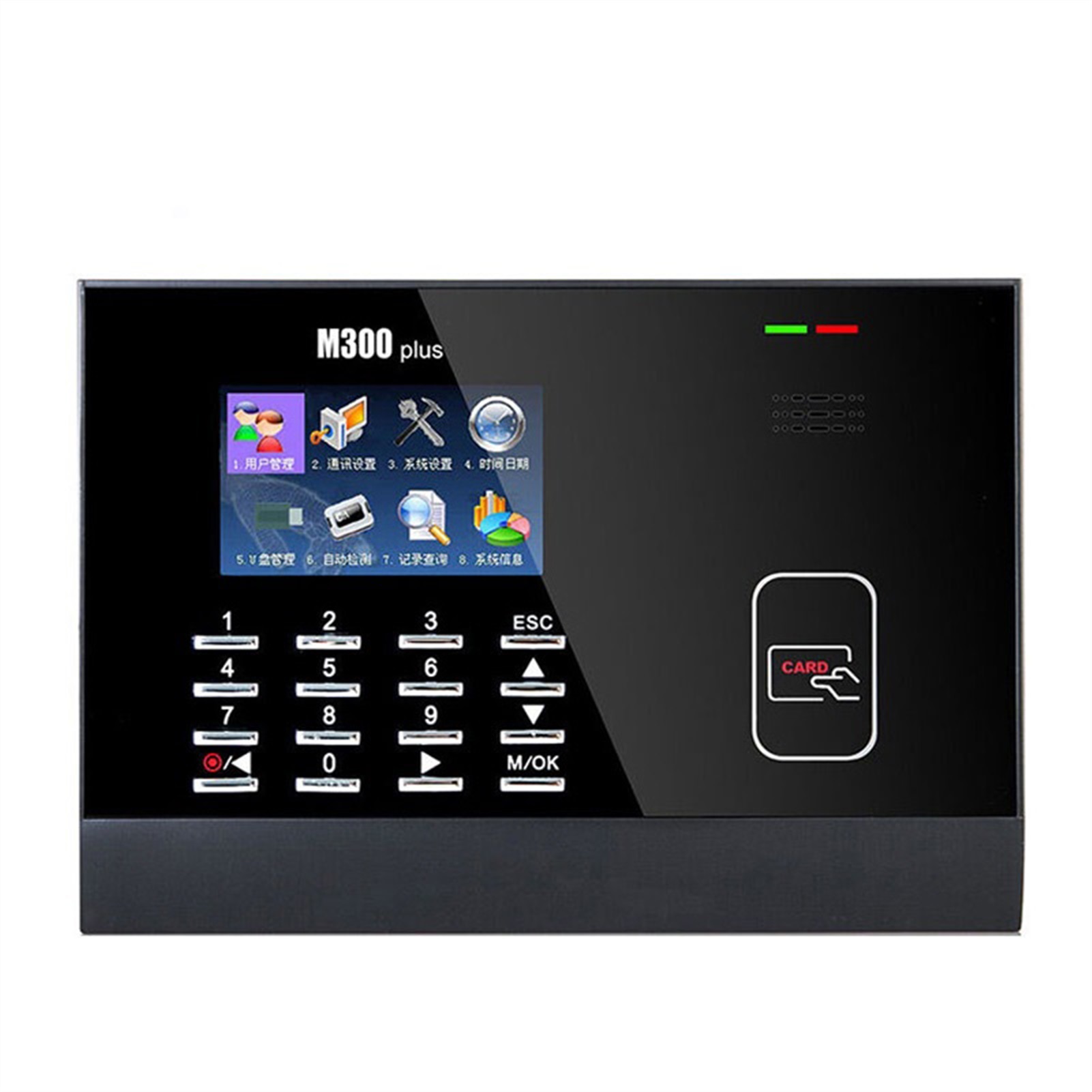 Time Clock M300Plus Biometric Time Attendance Machine EM Card Time ...
