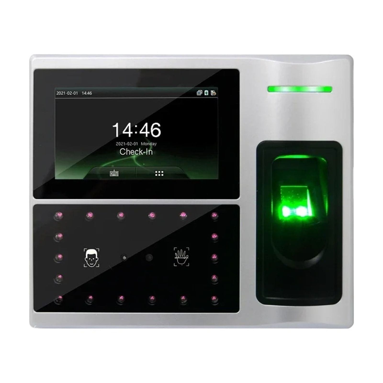 Time Clock,Palm Recognition Machine Face Verification Time Attendance System With Payroll System ...