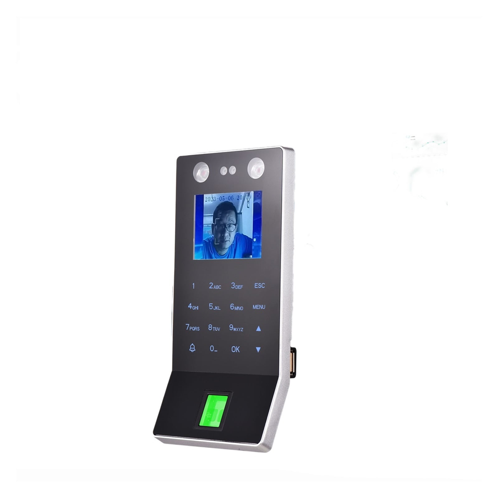 Time Clock, Tcp Ip Face Recognition Time And Attendance Machine Fingerprint Door Lock Access ...