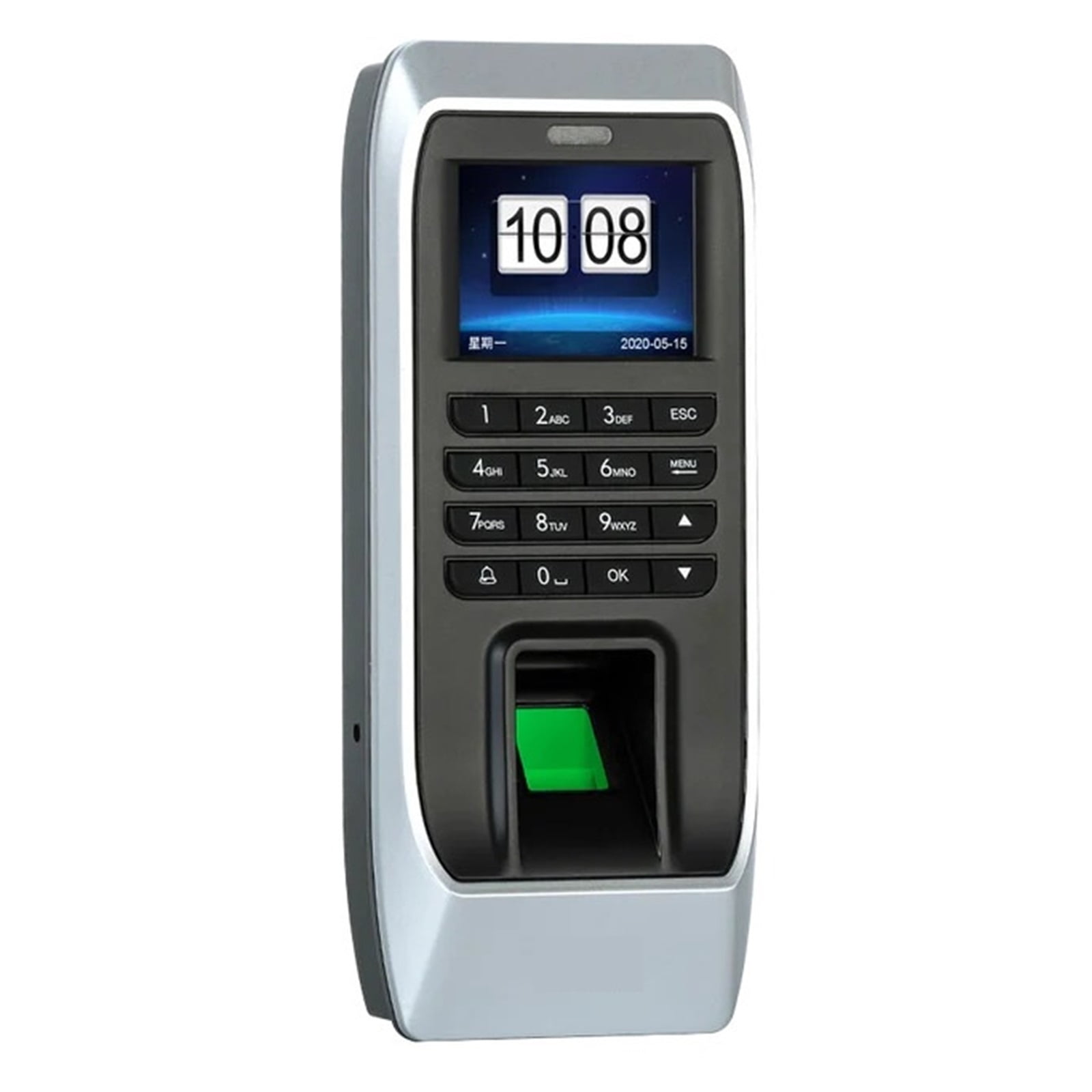 Time Clocks 2.4 Inch Fingerprint Time Attendance Machine Door Access ...