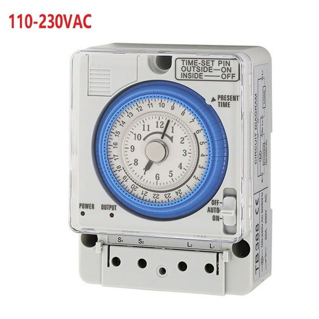 Time Control Switch Tb388 Mechanical Timer 24-Hour Control 110-230Vac ...