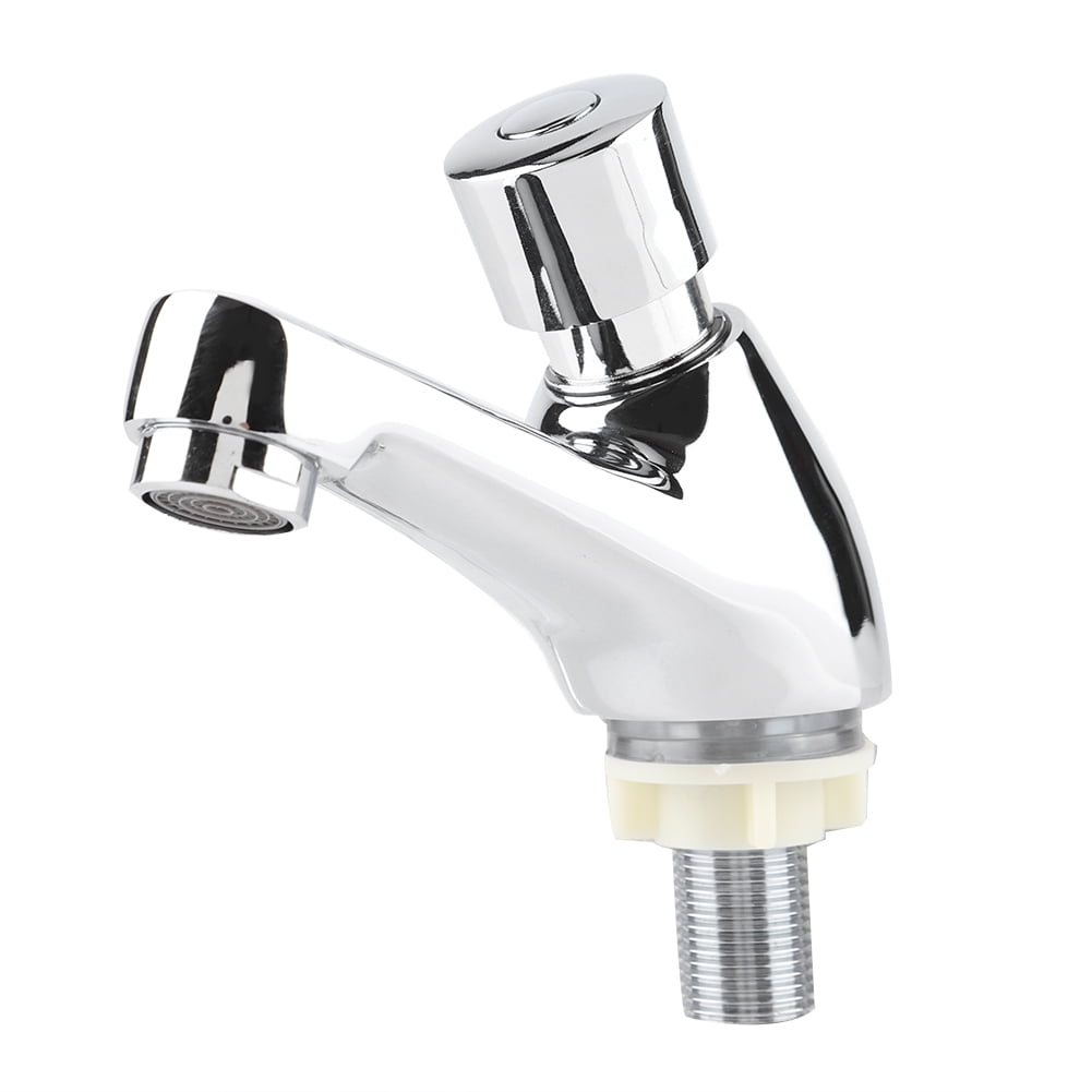 Time Delay Faucet Plated Self Closing Water Saving Time Delay Basin ...