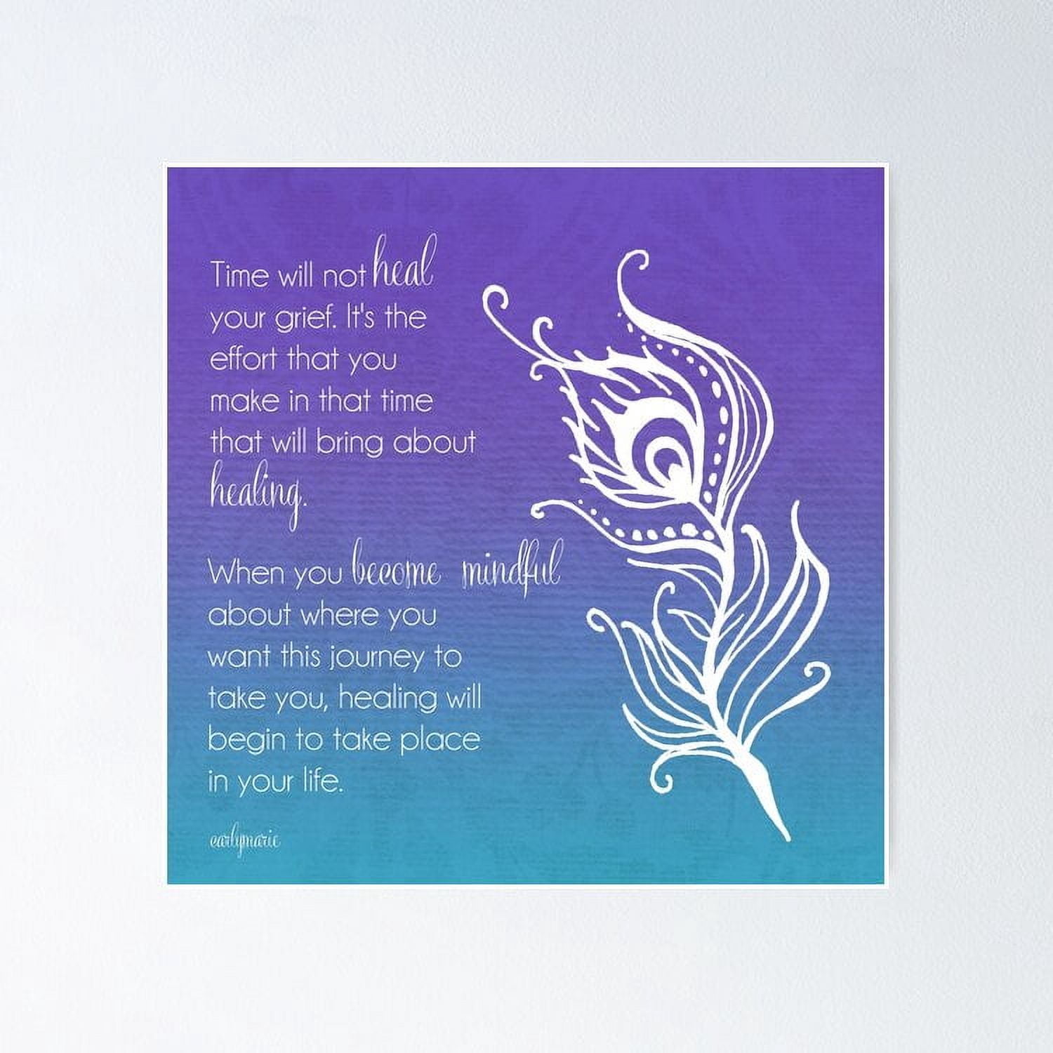 Time Does Not Heal Grief UNFRAMED Poster, 16x24 - Walmart.com