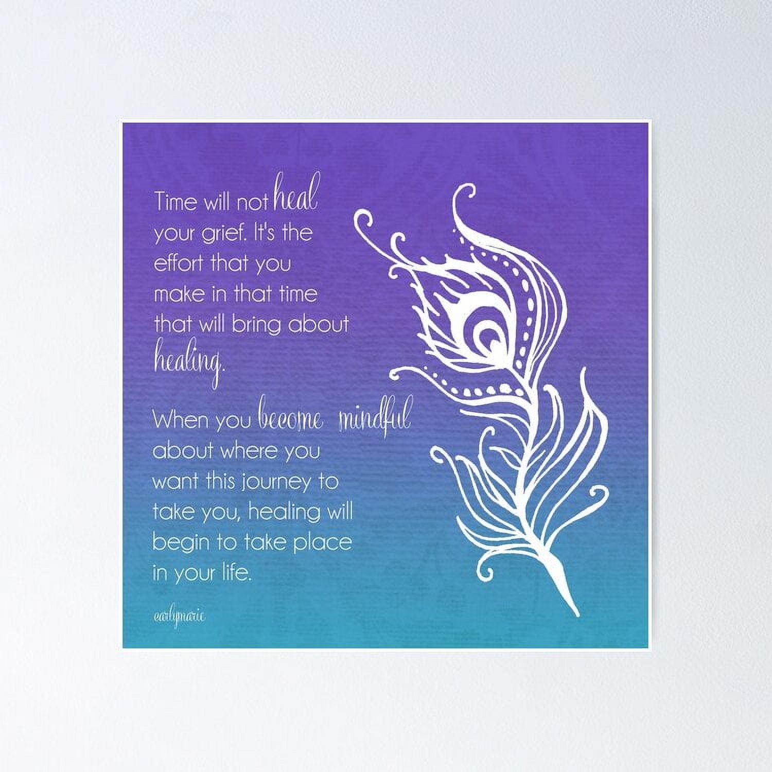 Time Does Not Heal Grief UNFRAMED Poster, 18x24 - Walmart.com