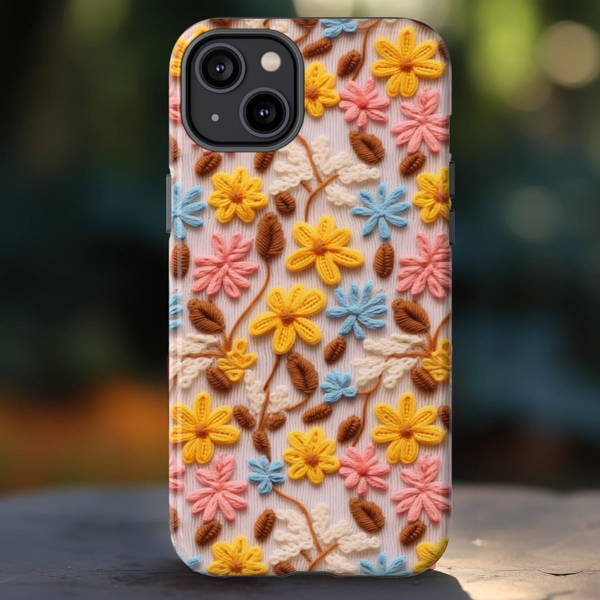 Time Floral Embroidery 3D Art iPhone Case 17 to 11 Pro Max - Walmart.com