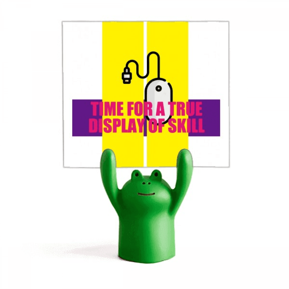 Time For A True Display Of S Memo Holder Cartoon Animal Frog Stand ...
