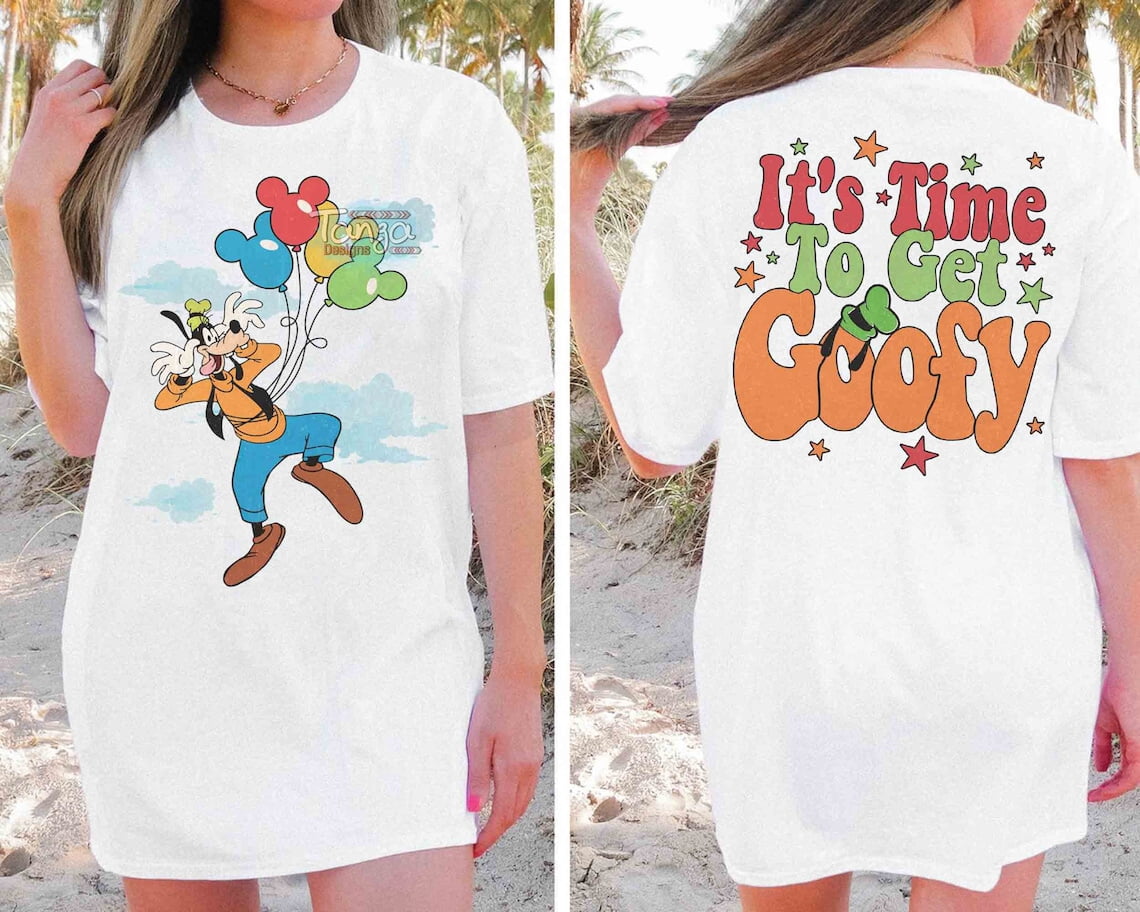 It's Time To Get Goofy Mickey Balloons T-shirt, Disney Mickey and ...
