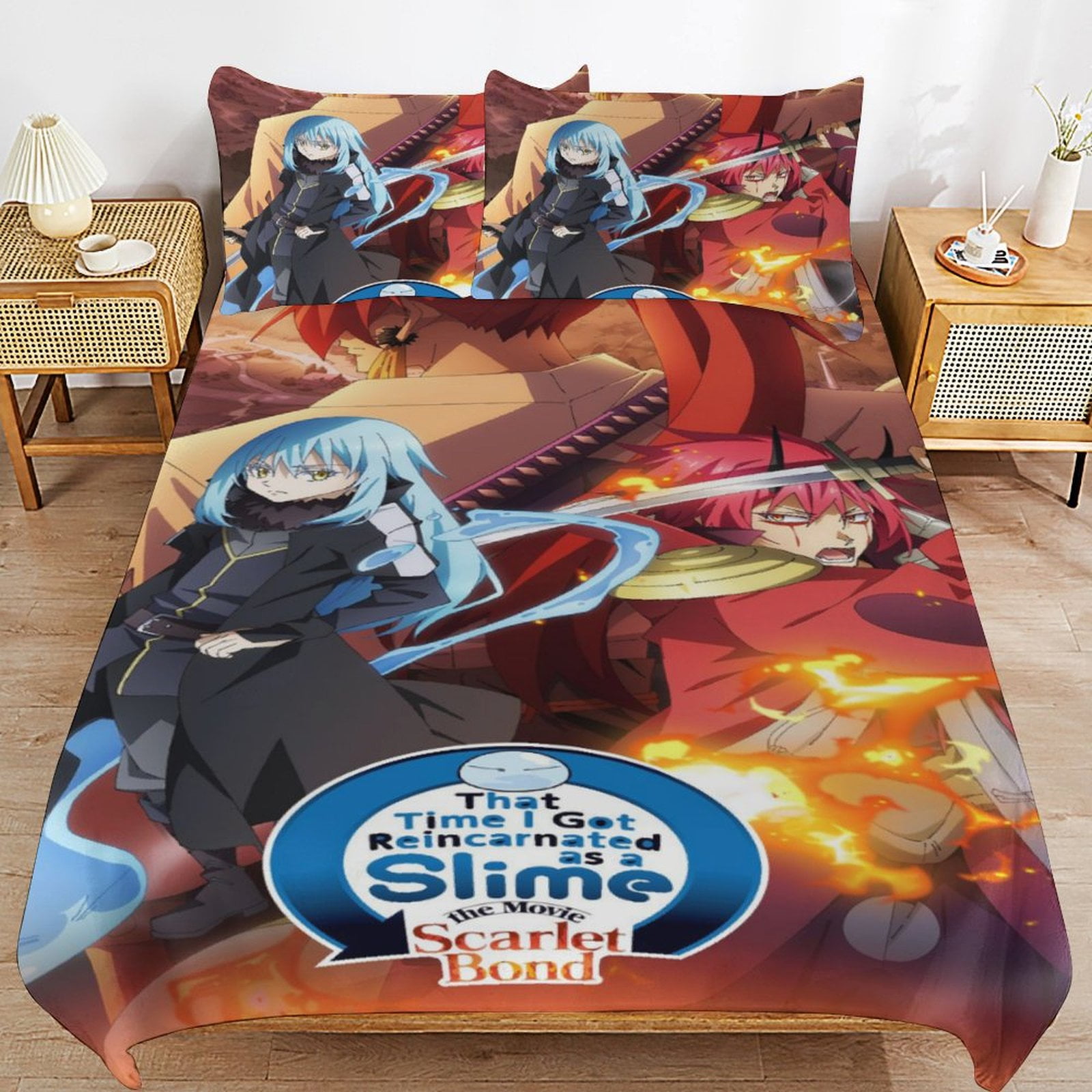 I Got Reincarnated As A Slime 3 Piece Anime Comforter Bedding 1 Set ...