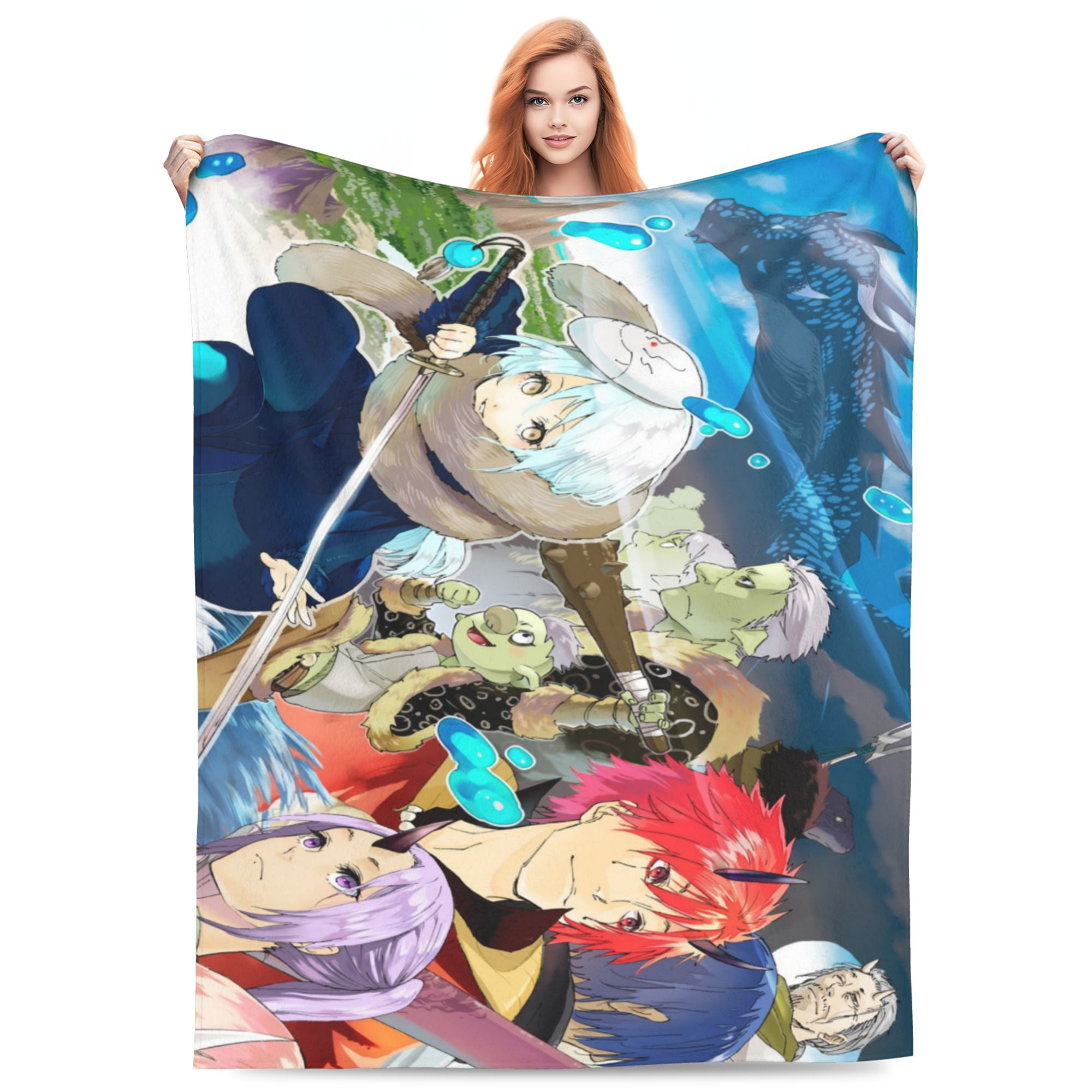I Got Reincarnated As A Slime Bed Blanket 3D Printed Throw Blanket ...