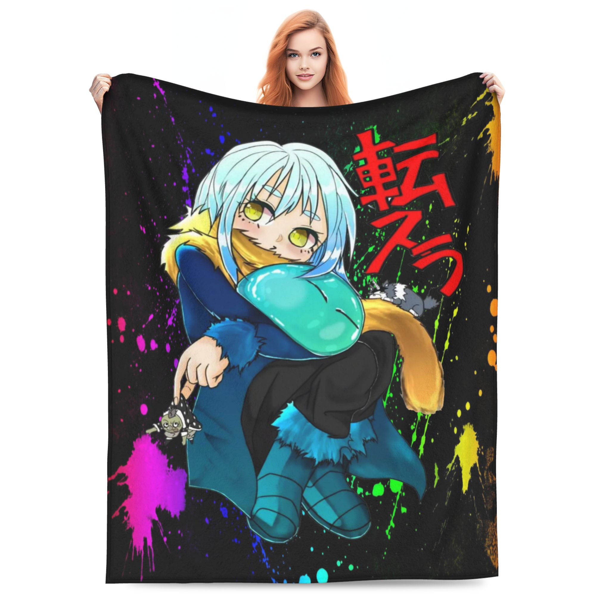 I Got Reincarnated As A Slime Bed Blanket 3D Printed Throw Blanket ...