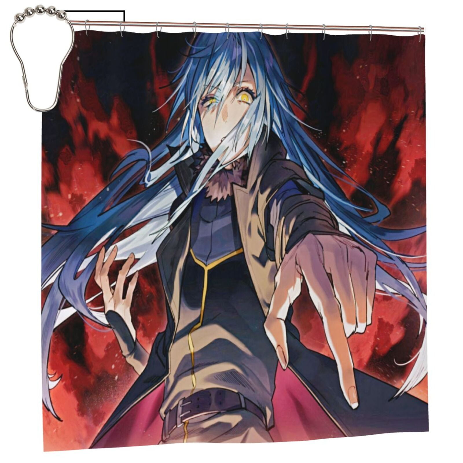I Got Reincarnated As A Slime Shower Curtain Cartoon Decorative Bath ...