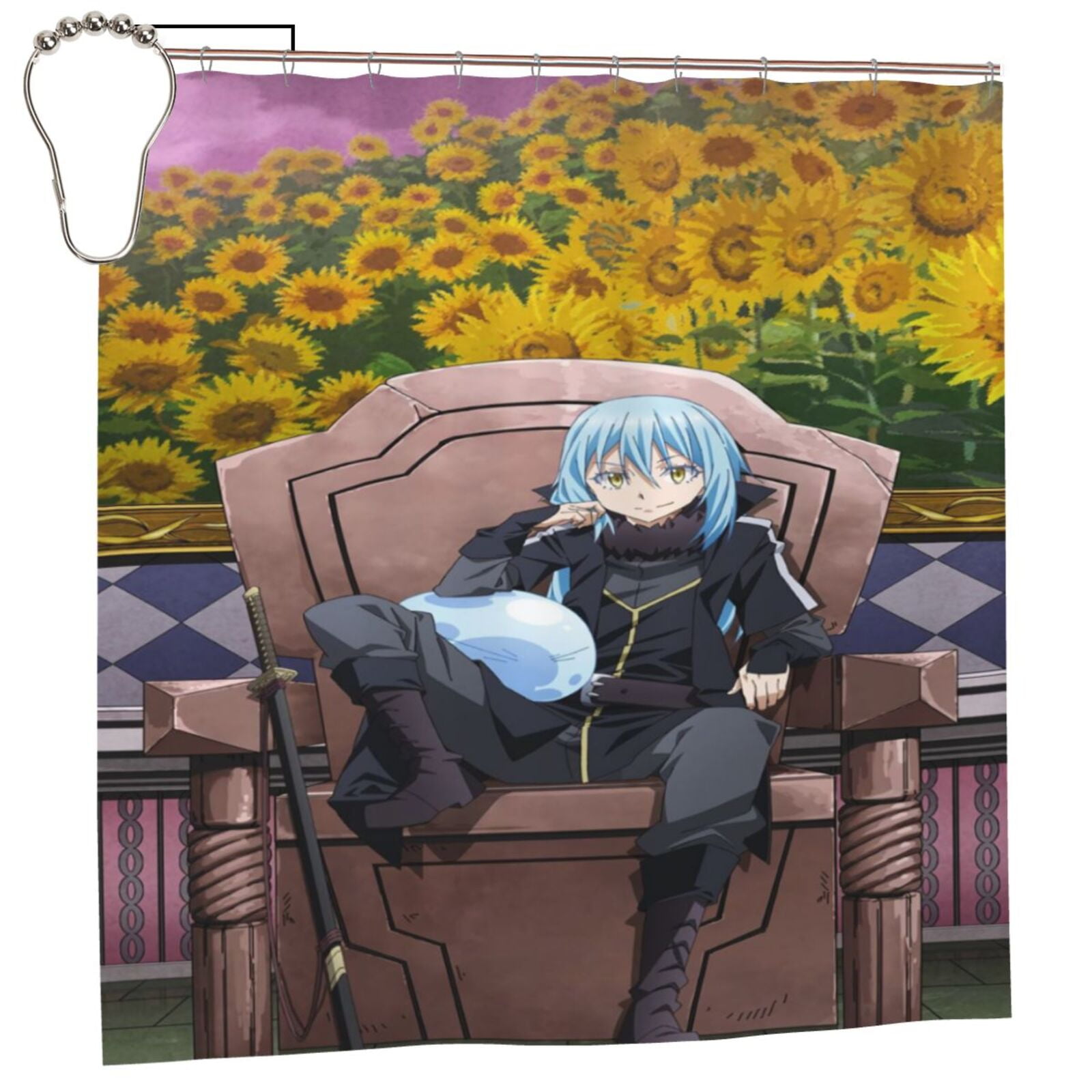 I Got Reincarnated As A Slime Shower Curtain Cartoon Decorative Bath ...