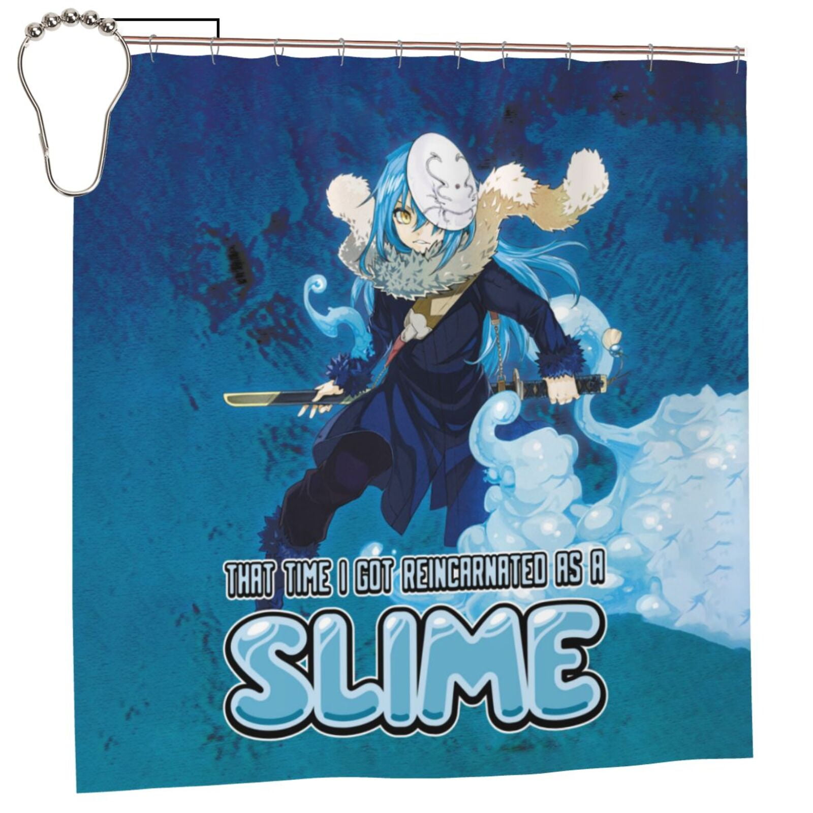 I Got Reincarnated As A Slime Shower Curtain Cartoon Decorative Bath ...