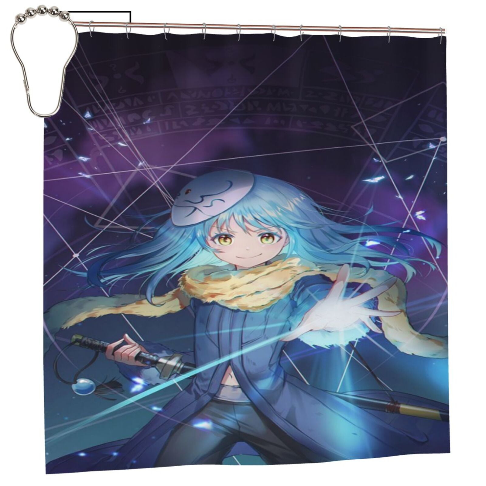 I Got Reincarnated As A Slime Shower Curtain Cartoon Decorative Bath ...