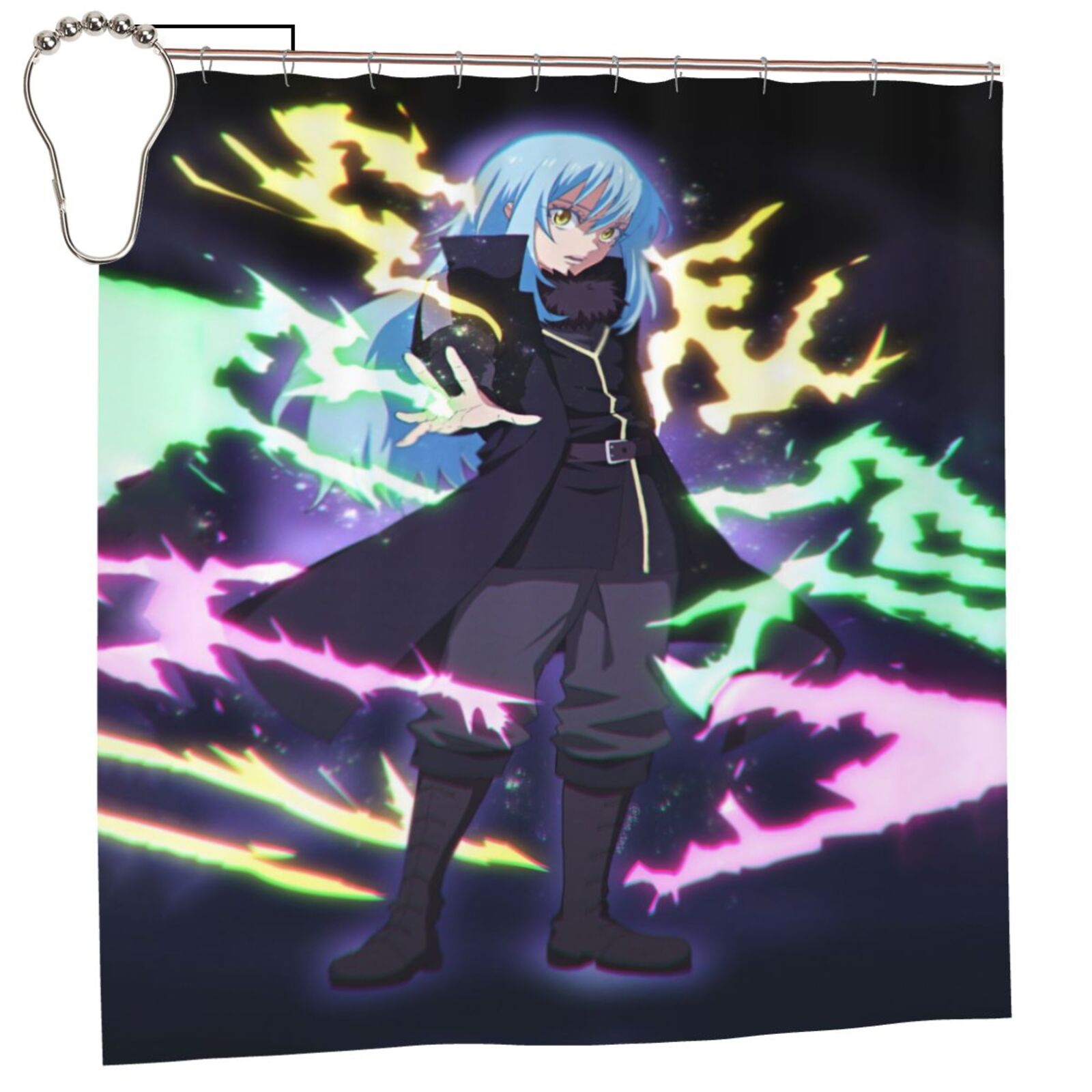 I Got Reincarnated As A Slime Shower Curtain Cartoon Decorative Bath ...
