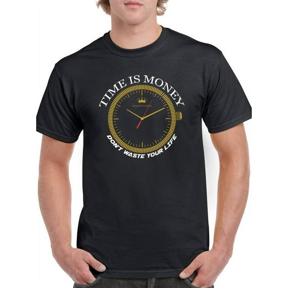 Time Is Money T-Shirt Men -Smartprints Designs, Male Medium - Walmart.com