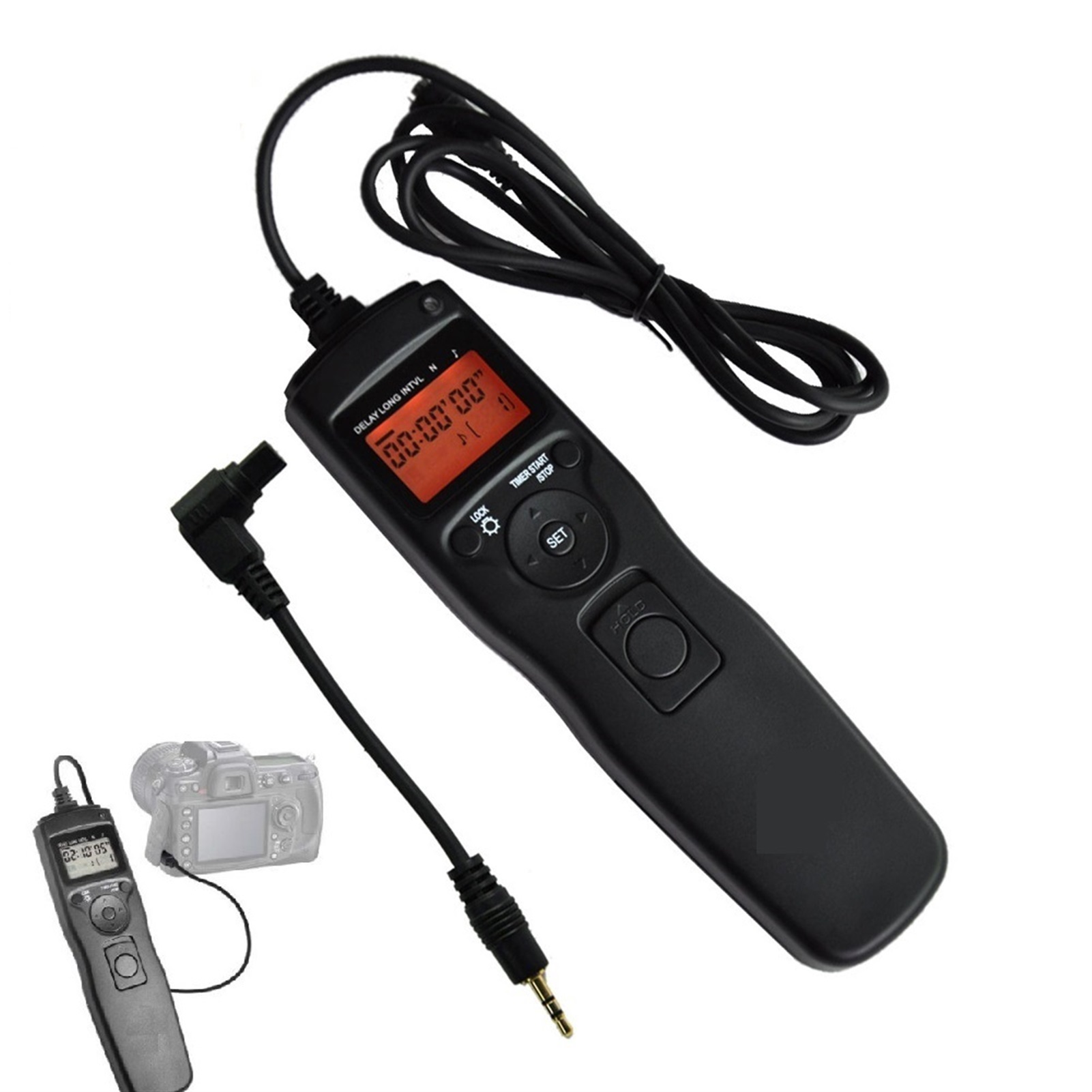 Time Lapse Shutter Release Remote Control for Canon EOS 1Ds 1D 5D 5DII 5D III 6D 7D 7DII 5DIV ...