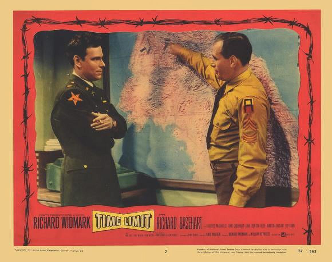 Time Limit - movie POSTER (Style A) (11" x 14") (1957) - Walmart.com